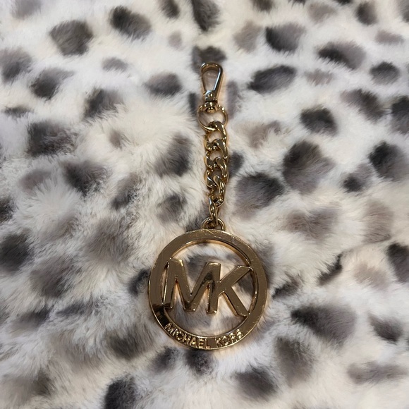 Michael Kors | Accessories | Michael Kors Gold Chain Circle Mk Bag Key ...
